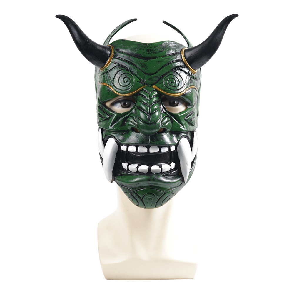 COD Adult Unisex Halloween Face Mask Japanese Hannya Demon Oni Samurai ...
