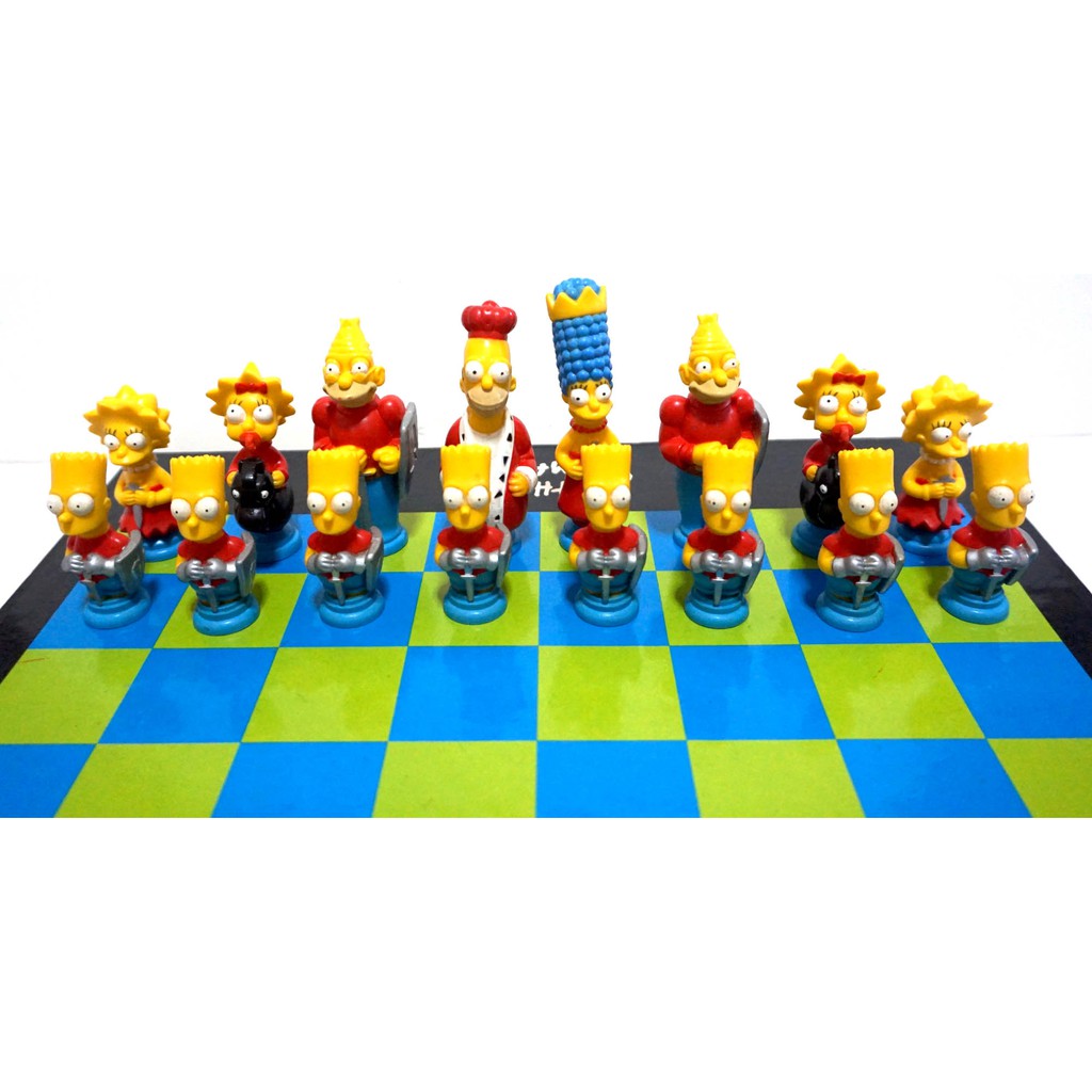 The Simpsons 3-D Chess Pieces Original Classic Vintage Board Game ...