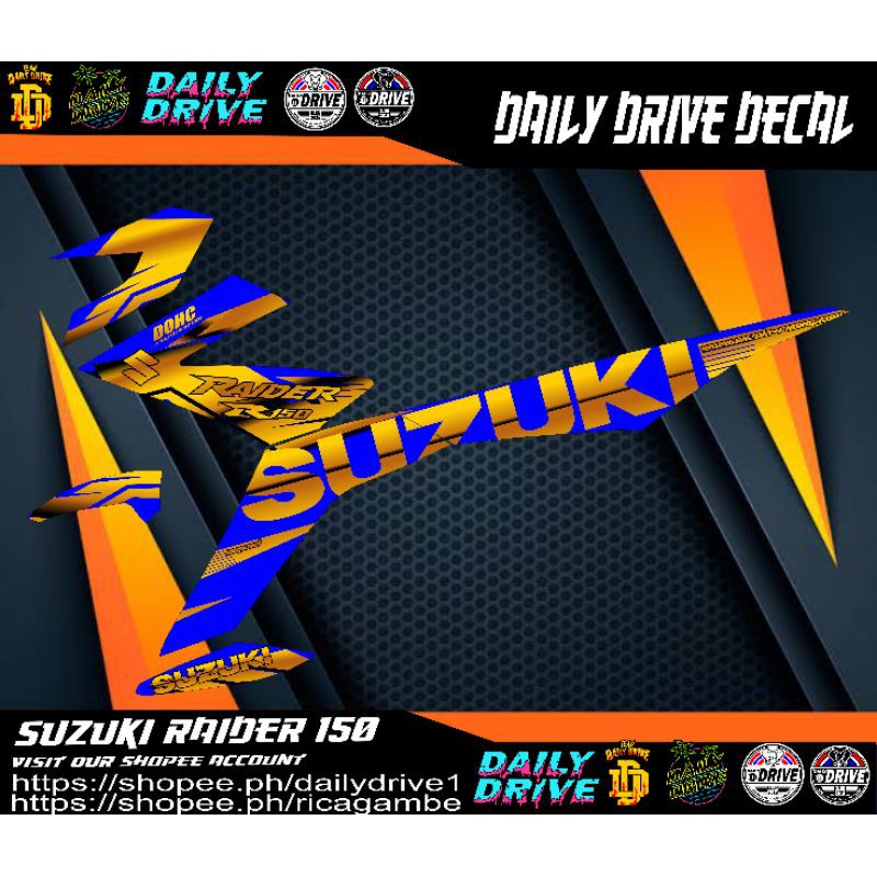 Suzuki Raider 150 Fi Decal Sticker | Shopee Philippines