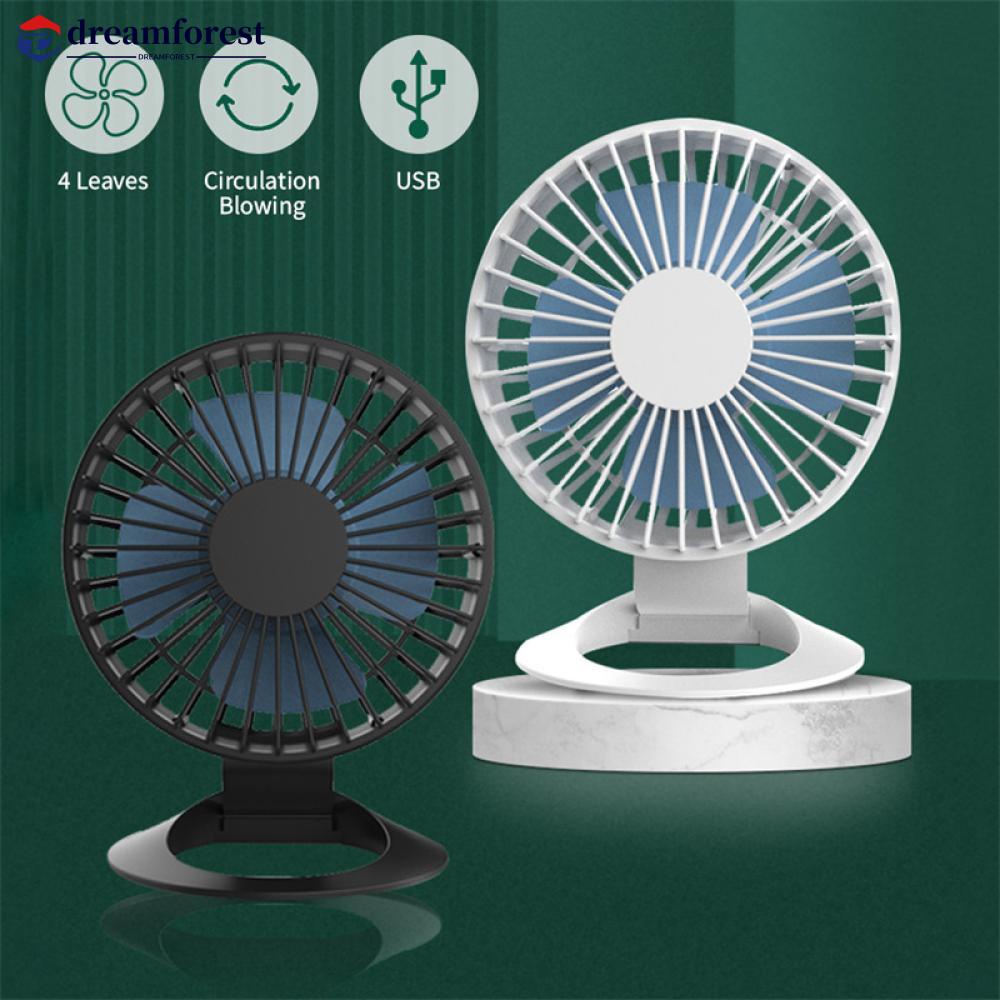 DREAMFOREST Portable Mini Noiseless Fan Air Cooler Mini Desk USB Plug ...