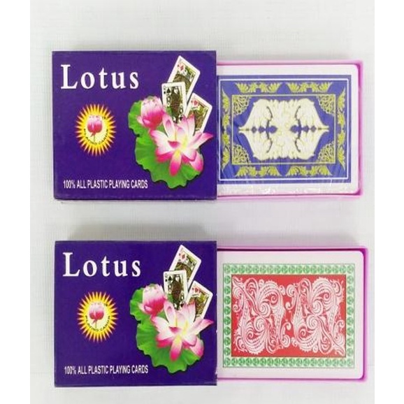 COD DVX Baraha Playing Cards - Golden Lotus Plastic Paper Poker Card ...