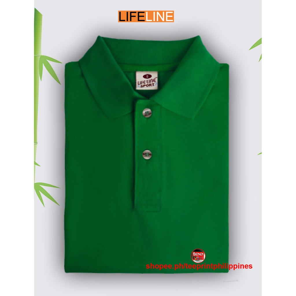 Lifeline Men's Polo Shirt (Emerald green) | Shopee Philippines