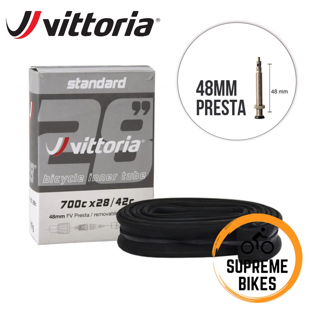 Vittoria Standard Butyl Inner Tubes for Road/Gravel Bike 700c (28-42) | Shopee Philippines