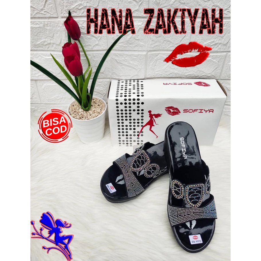 Only ZAKIYAH SANDAL Women SOFIYA WEDGES SELOP MOTIF Crown Queen Limited ...