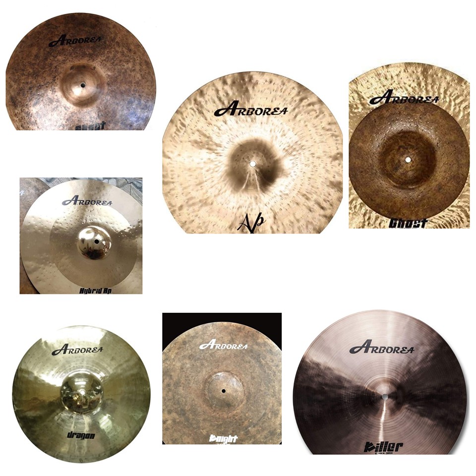ARBOREA MEDIUM RIDE 21 Arborea B20 cast bronze cymbals Dragon,Knight ...