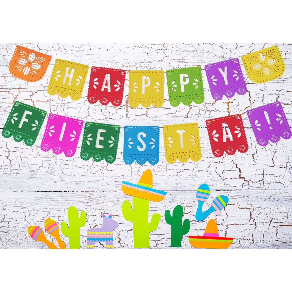 MEXICAN/FIESTA/PAPEL PICADO BANNER - WHOLE SET - HIGH QUALITY PAPER ...