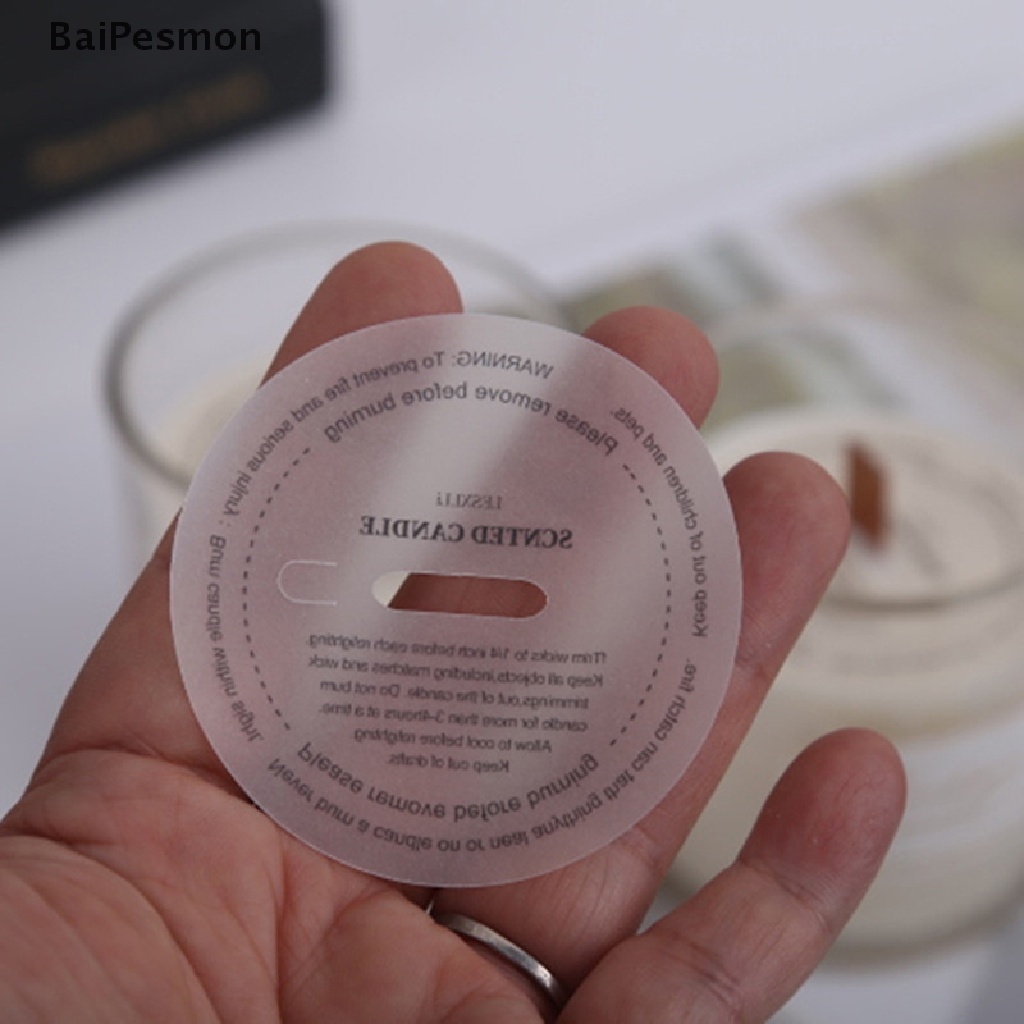 [BaiPesmon] 10Pcs DIY Handmade Candle Sticker Cup Labels Dustproof ...