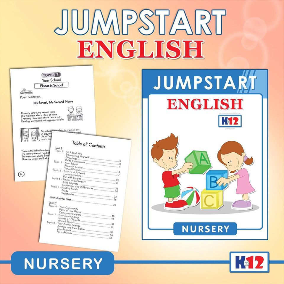 JUMPSTART ENGLISH - NURSERY WORKBOOK | Shopee Philippines