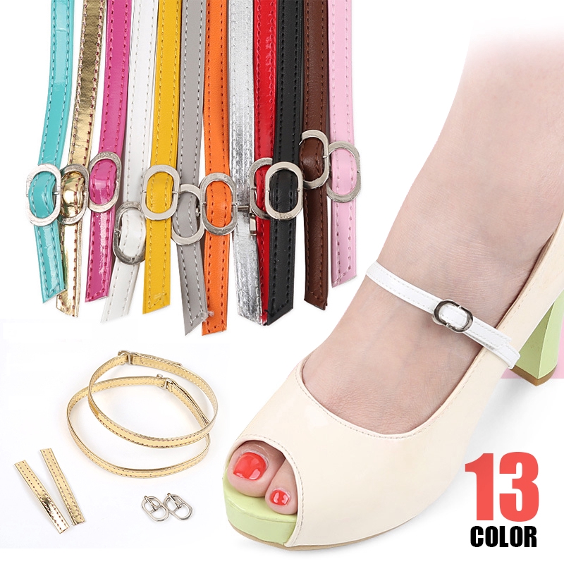 Womens Detachable Shoe Straps with Buckle High Heels Anti Slip Shoe ...