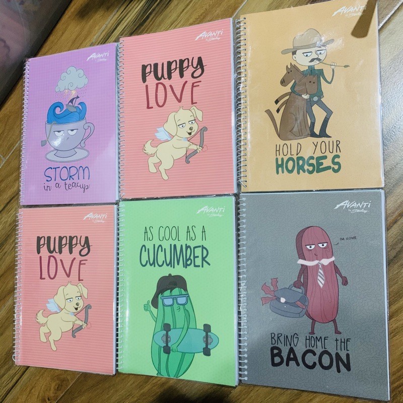 Avanti Spiral Notebook (Idioms Design) (Clearance) | Shopee Philippines