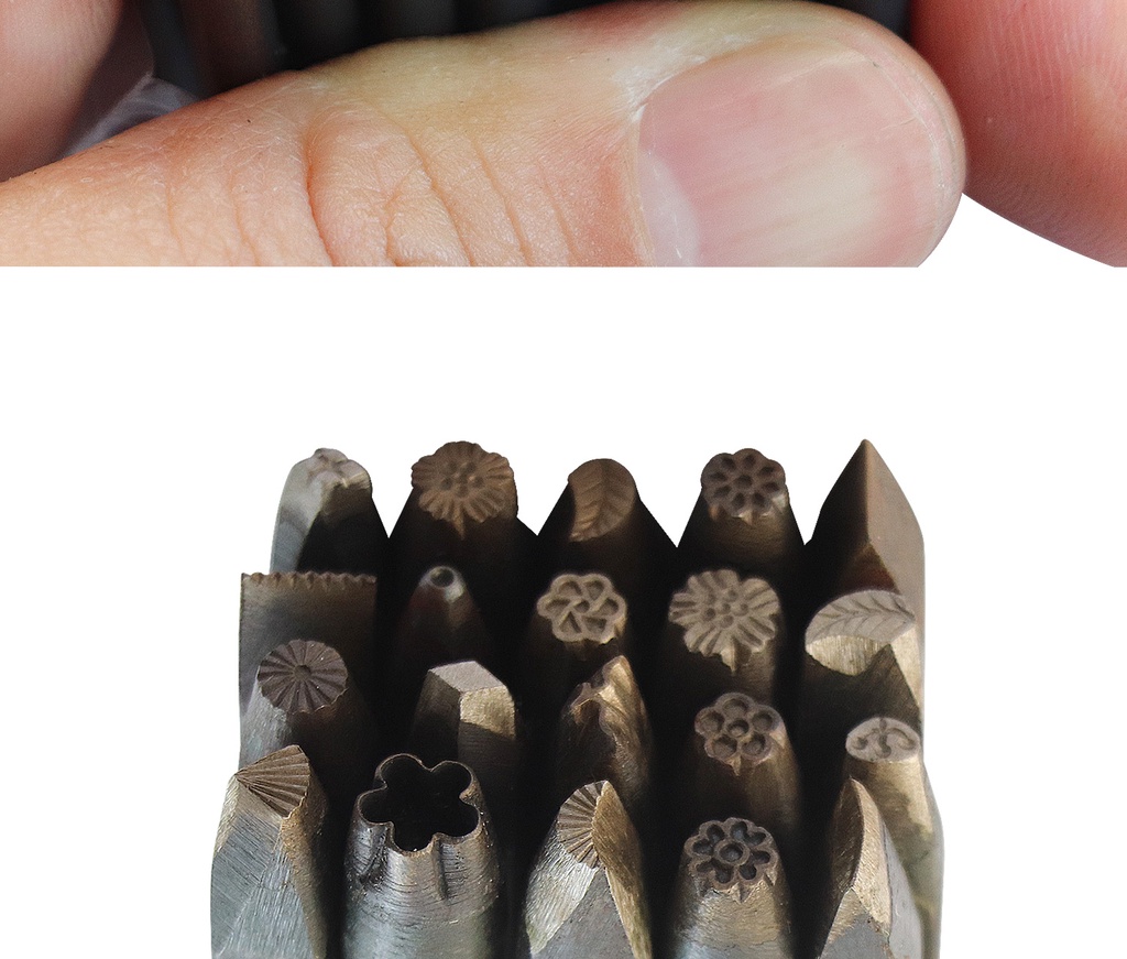 Jewellery Engraving Burin Gold Flower Anvil Burin Knife 20pcs Set Burin ...