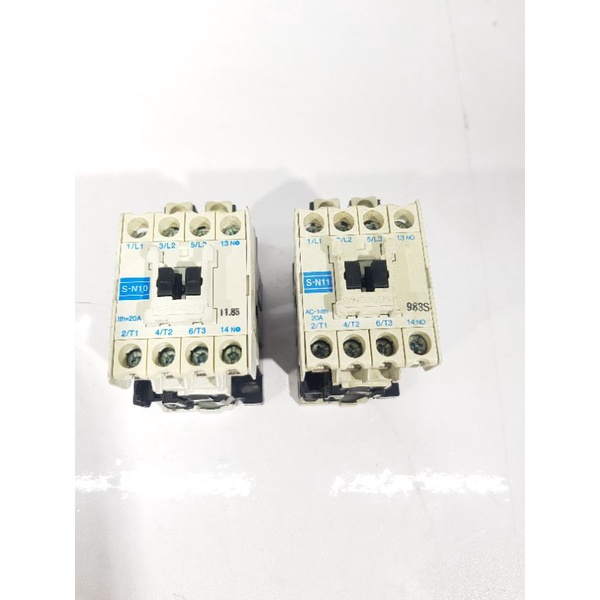 Magnetic Contactor 3Hp 220V & 110V S-N10 \ S-N11 MITSUBISHI(Original Made in Japan) | Shopee ...