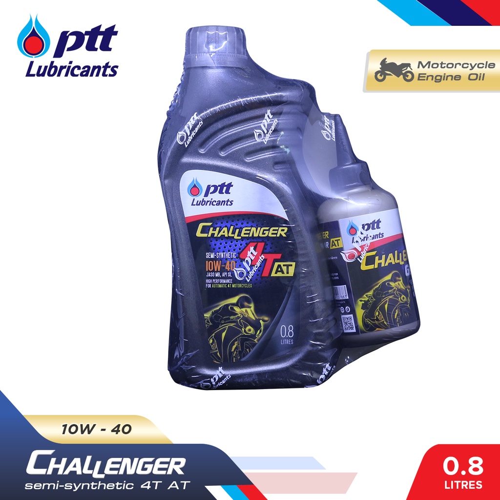 PTT Lubricants Challenger 4T-AT (With Free Gear Oil and Free PTT Arm ...