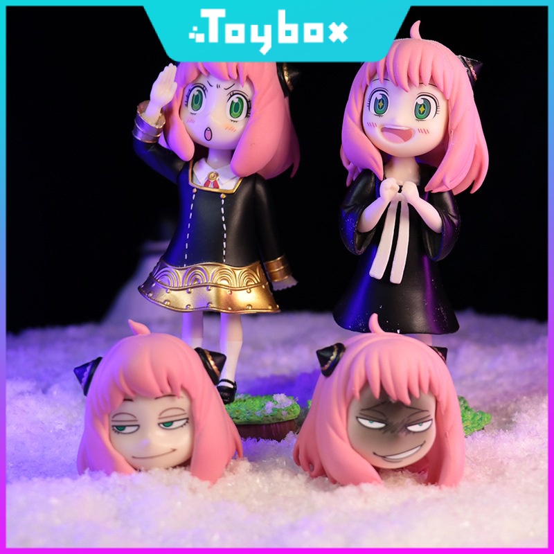 NEW Anime Spy X Family PVC Anya Loid Yor Forger Chibi Anua Figure Model ...