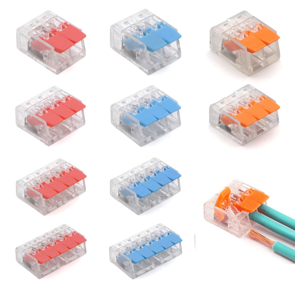 New 3PCS Mini Quick Wire Connector Universal Compact Wires Connectors ...