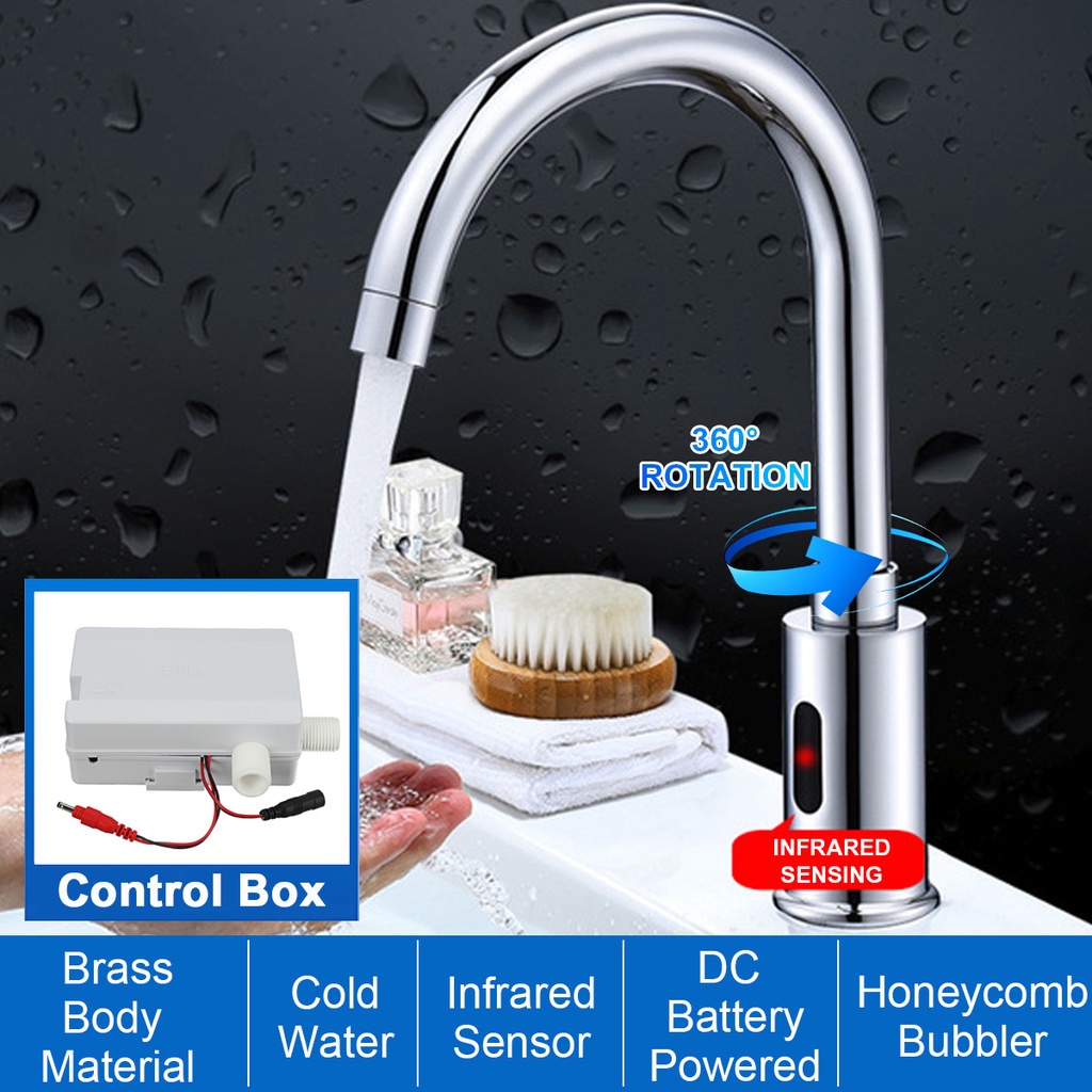 Induction Water Tap Automatic Infrared Sensor Faucet Sink Faucets ...