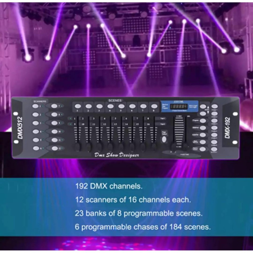 192 Channels DMX512 Controller Console for Stage Party Light | Shopee Philippines