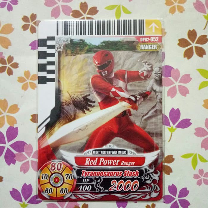 Power ranger card battle normal ranger red power v2 | Shopee Philippines