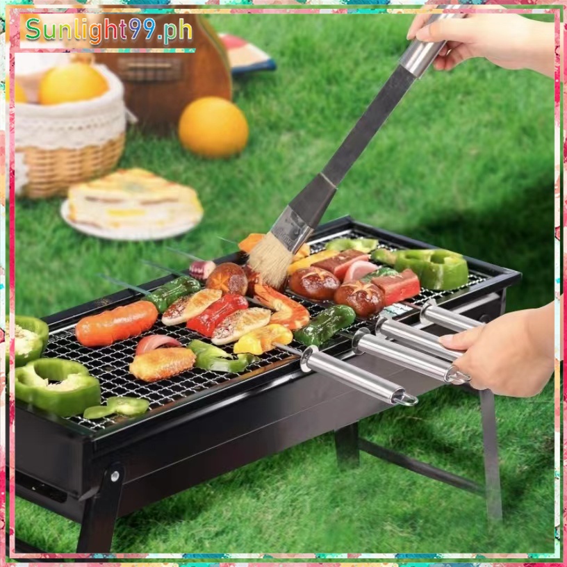 Large portable folding barbecue grill,BBQ charcoal grill,outdoor ...