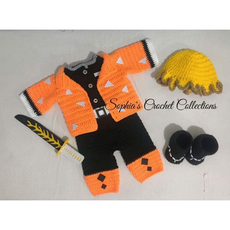 CROCHET ZENITSU ANIME BABY COSTUME (ANIME COSPLAY) | Shopee Philippines