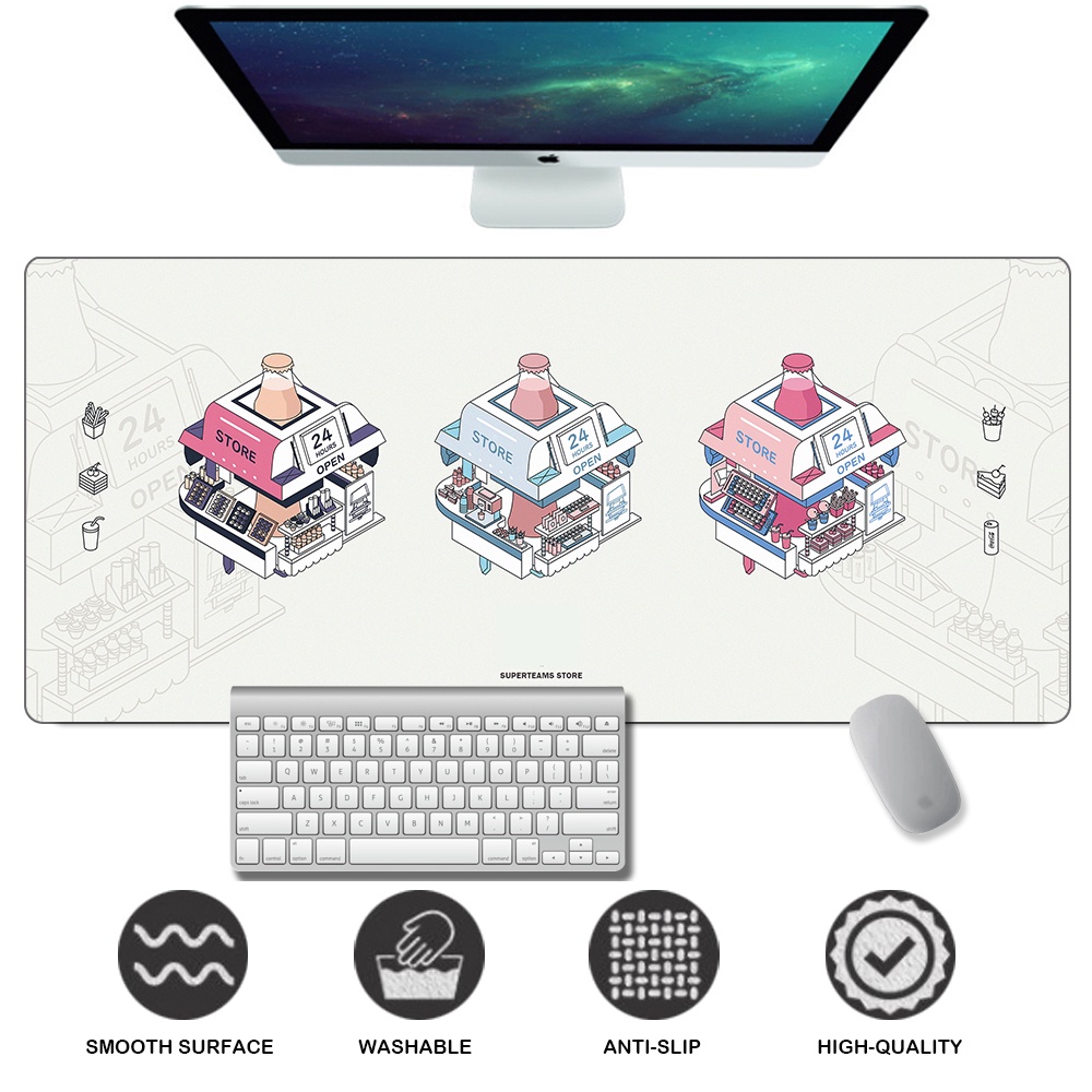 Store Suitchi Gaming Mouse Pad Black Large Extended Mousepad Gaming ...