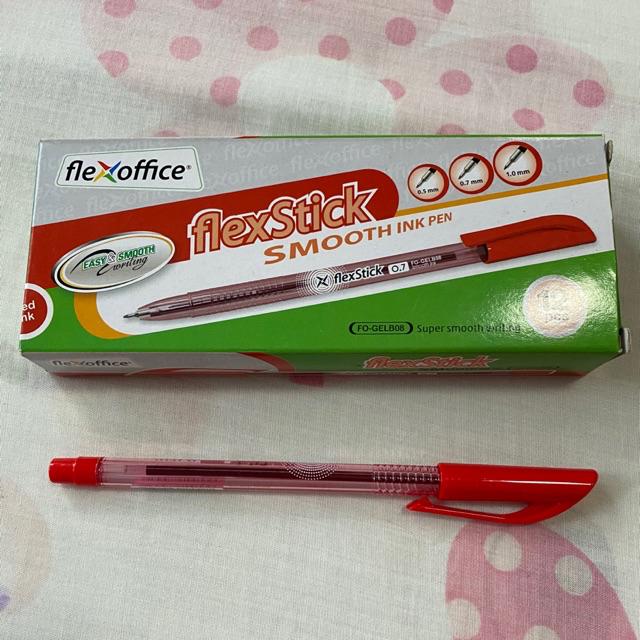 Flex Stick 12pcs Flexoffice Flexstick Black Blue Red Ballpen 0.5 / 0.7 ...