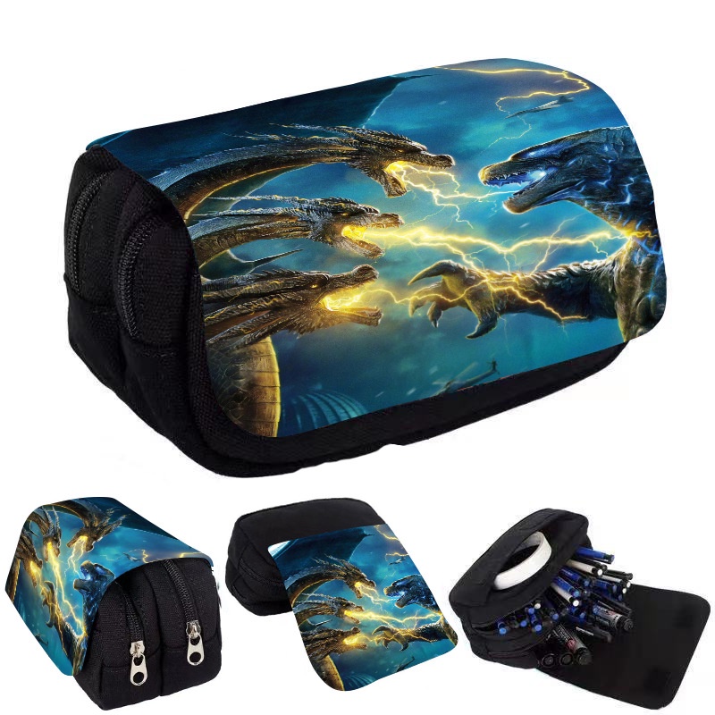 Godzilla Vs Kong Cartoon Anime Pencil Case Pencil Box Primary and ...