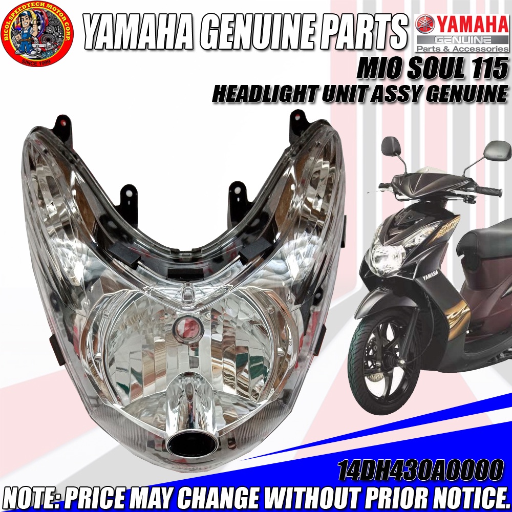 MIO SOUL 115 HEADLIGHT UNIT ASSY (YGP) (GENUINE: 14D-H430A-00) | Shopee ...