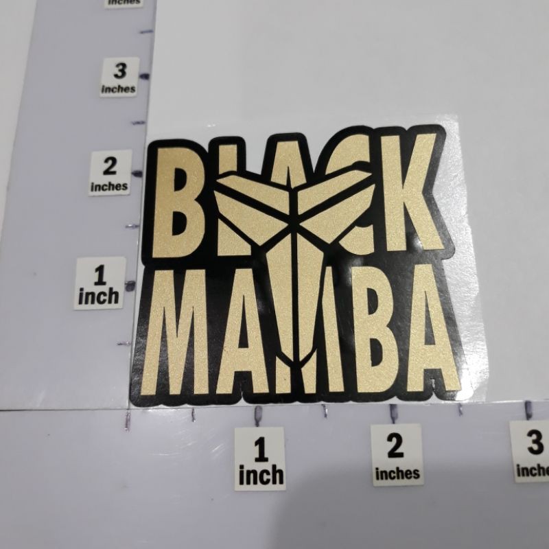 BLACK MAMBA STICKER/DECAL IN GOLD, SILVER & HOLOGRAM | Shopee Philippines