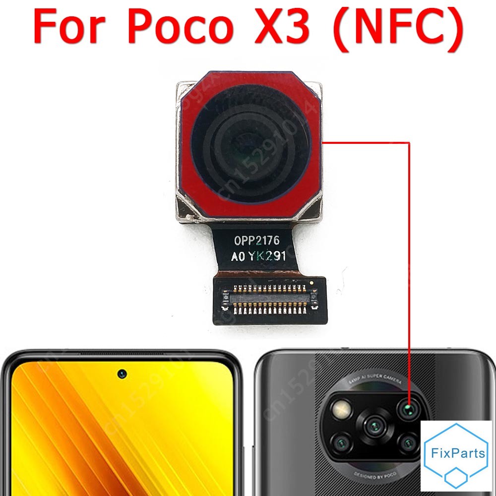 Original Rear Back Camera For Xiaomi Mi Poco X3 NFC Main Backside View ...