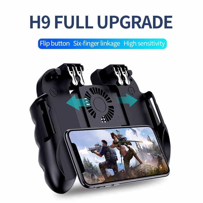 H9 6 finger charging phone radiator gamepad Trigger PUBG CALL OF DUTY ...