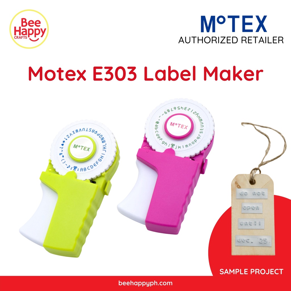 Motex E303 Embossing Label Makers | Shopee Philippines