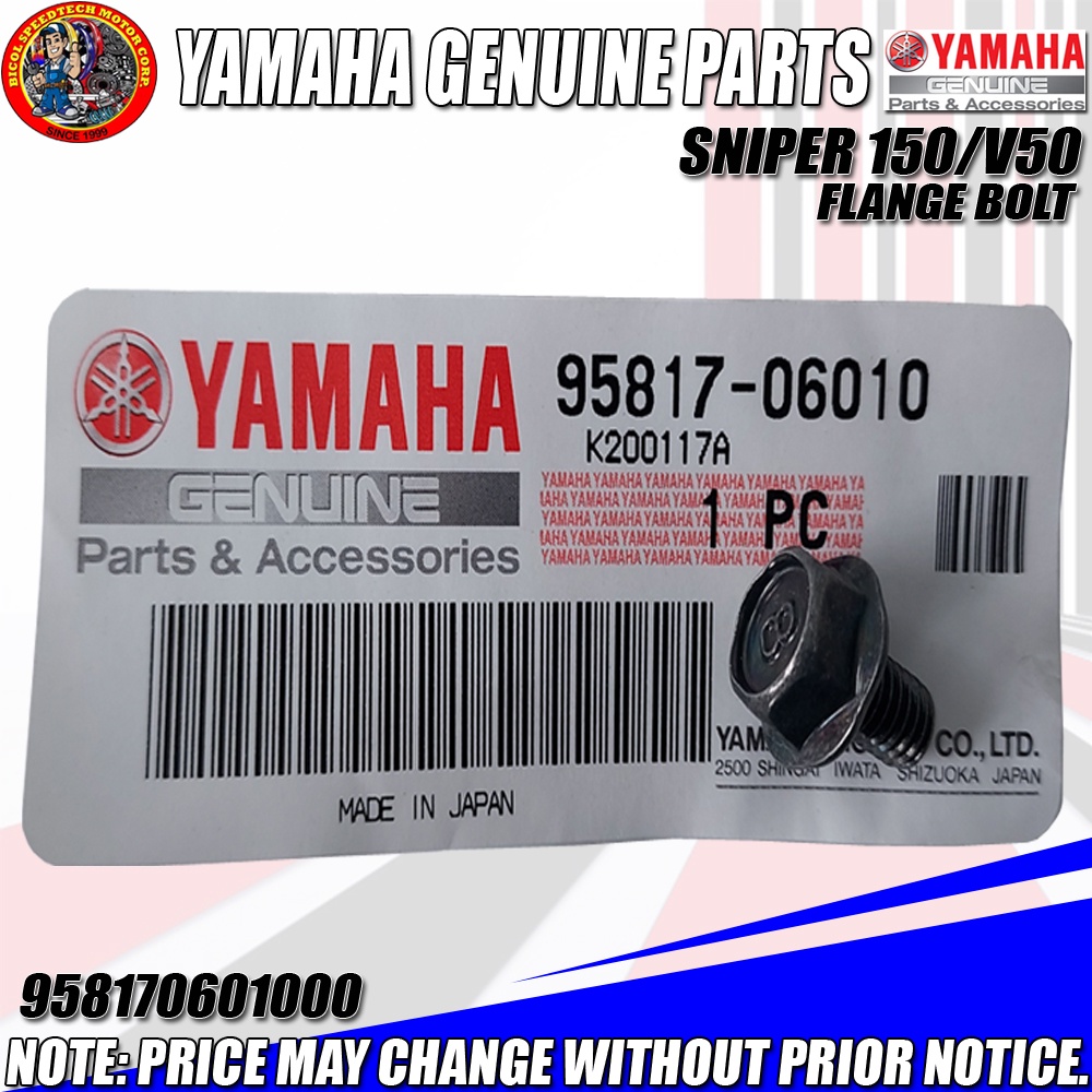 SNIPER 150/V50 FLANGE BOLT (YGP) (GENUINE: 95817-06010) | Shopee ...