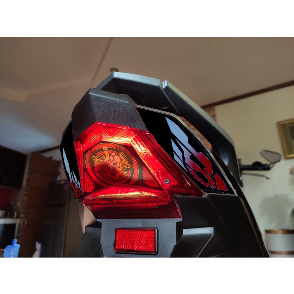 Honda Beat Tail Light Decal RCB Design | Shopee Philippines