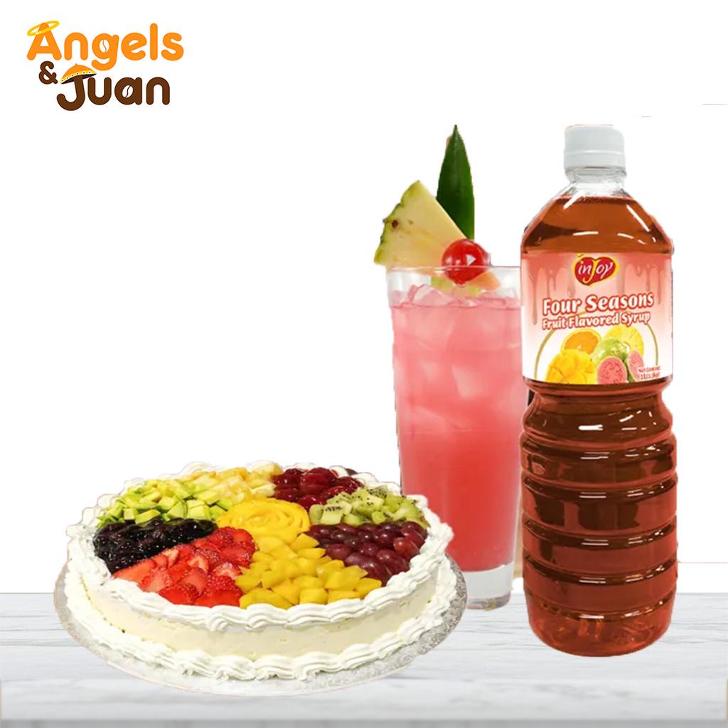 InJoy Four Season Fruit Flavored Syrup 1L | Shopee Philippines