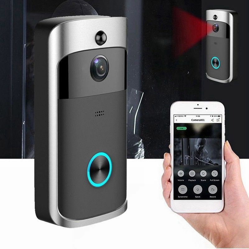 720P Smart Video Wireless WiFi Doorbell Infrared Visual Camera Visual ...