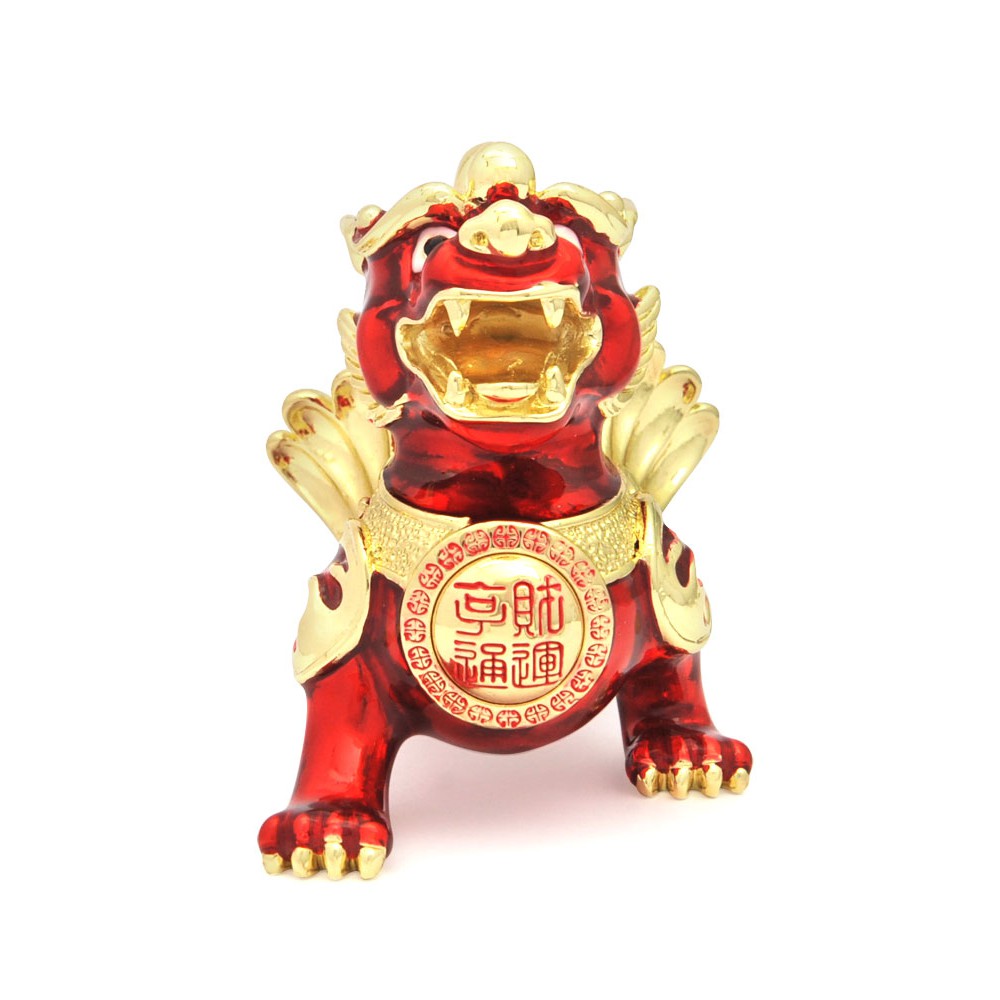 DRAGON PI XIE Fengshui Piyao Charm Money Catcher Display Bronze ...