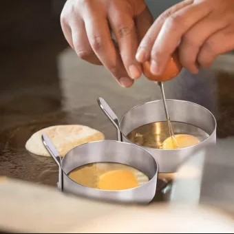 B5 COD PD 2 Egg Rings Egg Molder for Burger Stainless Egg Round Molder ...