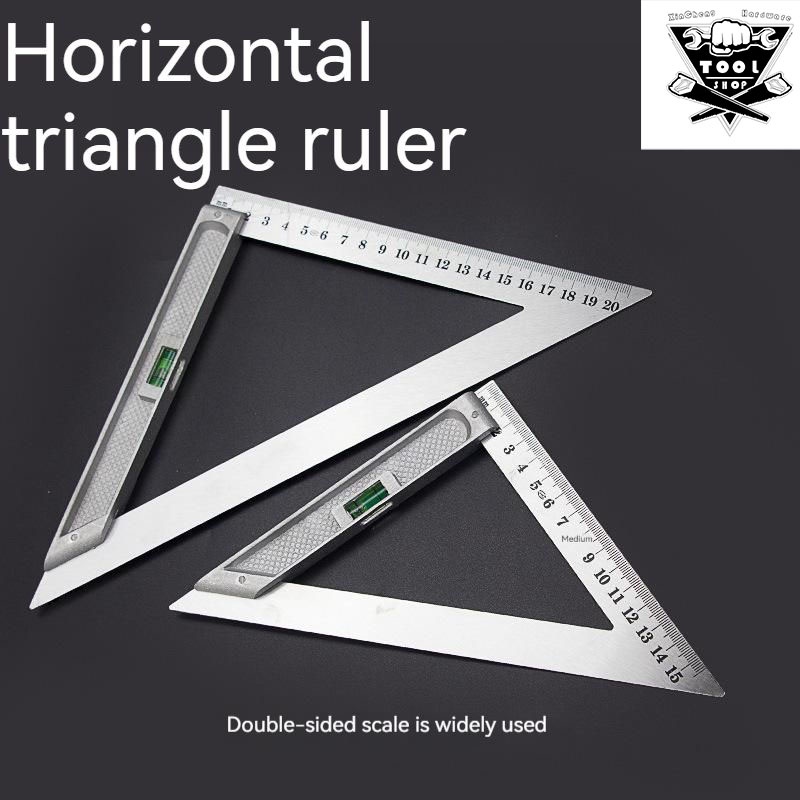 Triangle ruler Stainless steel Aluminum alloy Spirit level Woodworking ...