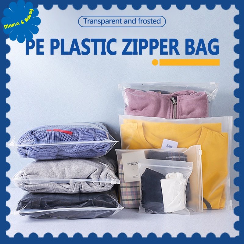 Frosted Ziplock Bag Transparent Storage Bag Matte Travel Packing ...