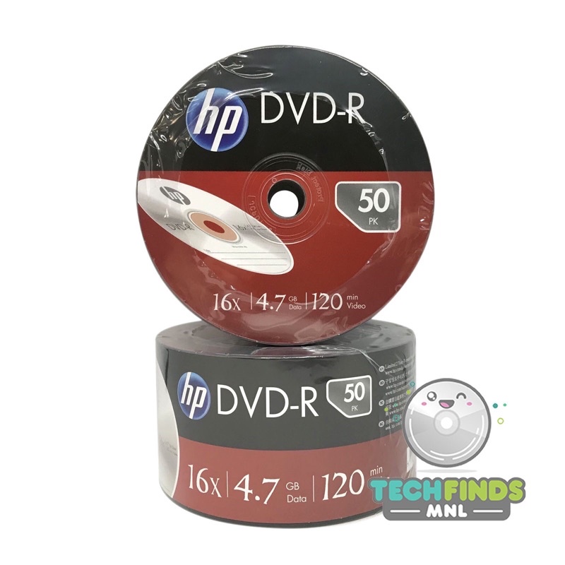 HP DVD-R / DVDR 4.7GB Blank Disc (50 PCS.) - Shrink Wrap Packaging | Shopee Philippines