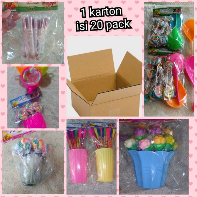 1 carton/box of 20 packs lollipops (contains 20 pcs and 20 prizes ...