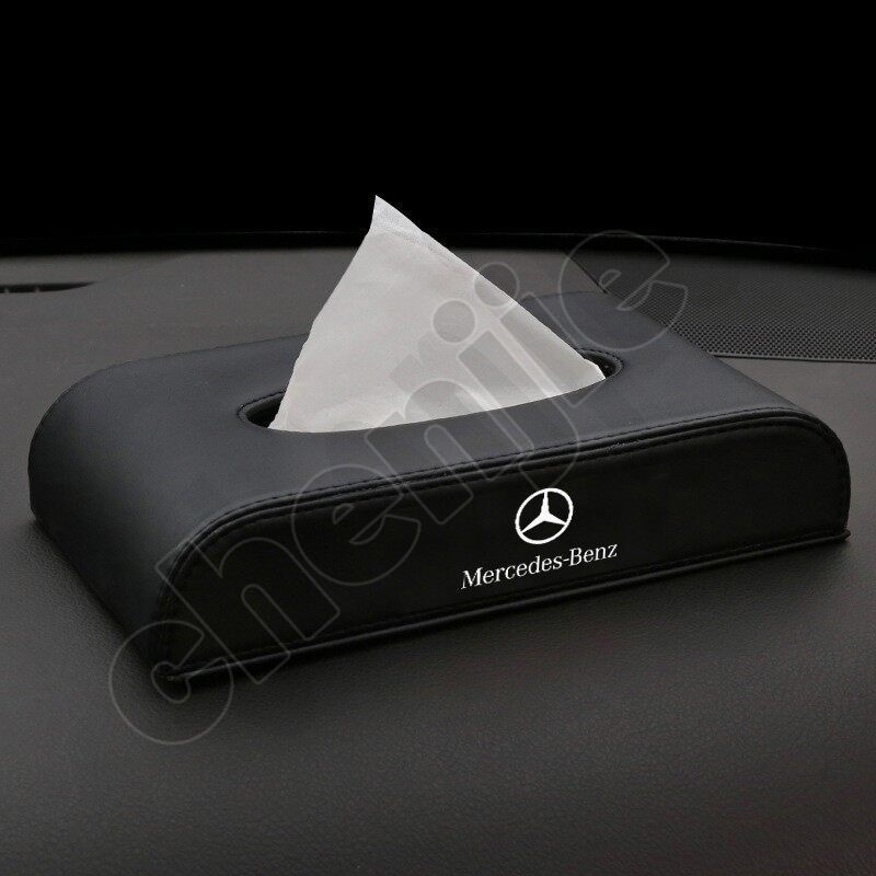 high quality Car Leather Tissue Storage Box Case Auto Paper Towel ...