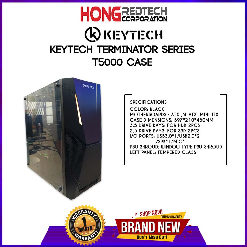 KEYTECH TERMINATOR SERIES T5000 CASING | Shopee Philippines