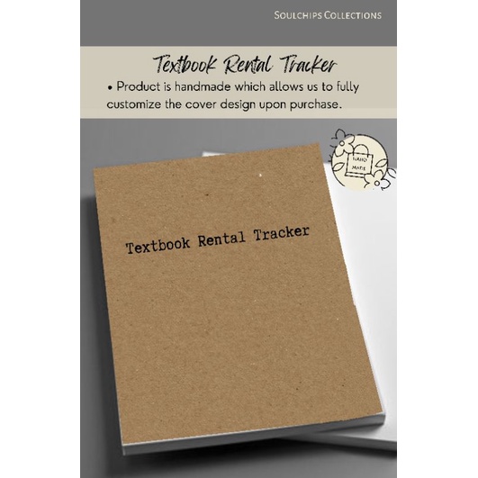 Textbook Rental Tracker ♥ Soulchips Collection | Shopee Philippines