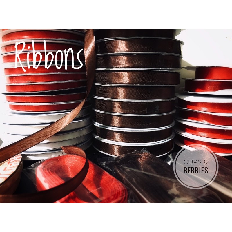 Ribbons size 1/2 (50 yards) | Shopee Philippines
