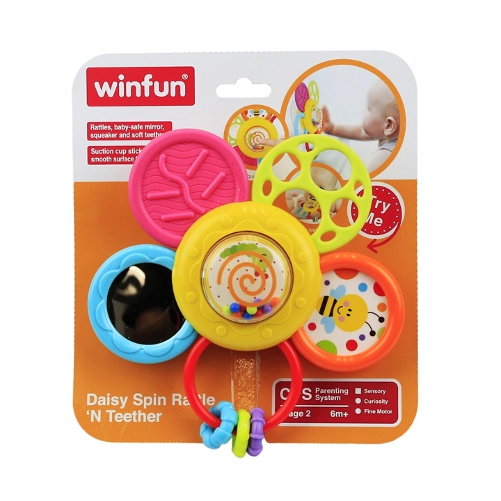 Winfun Daisy Spin Rattle N Teether 0776 | Shopee Philippines