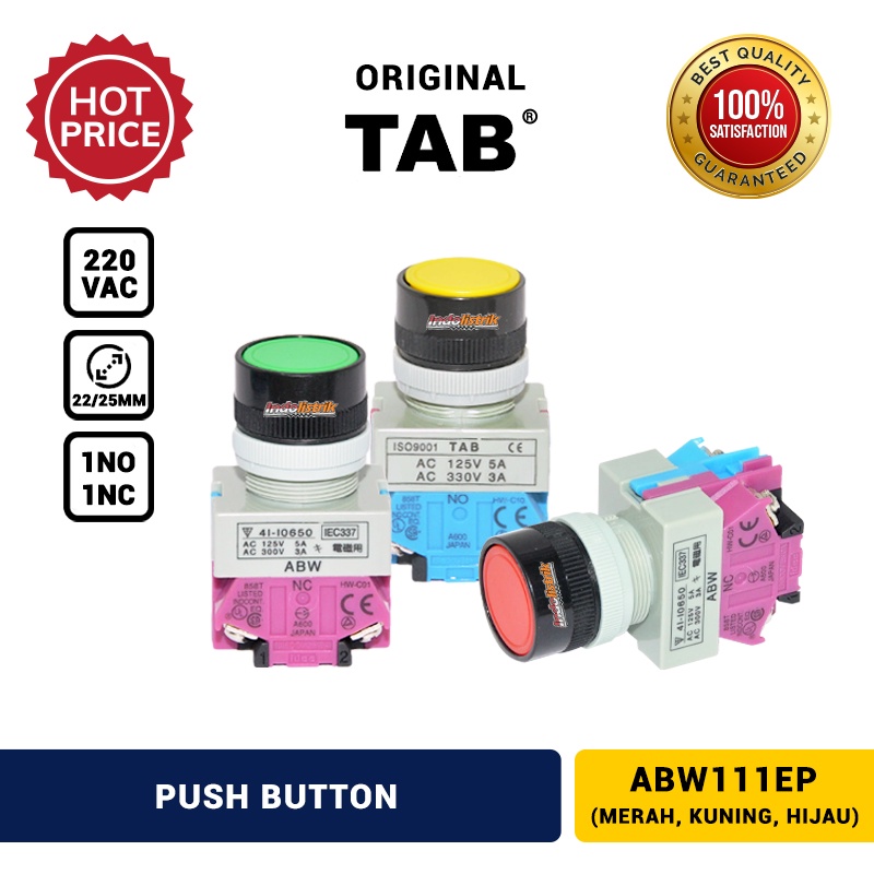 Push Button Spring Return ABW111EP TAB | Shopee Philippines