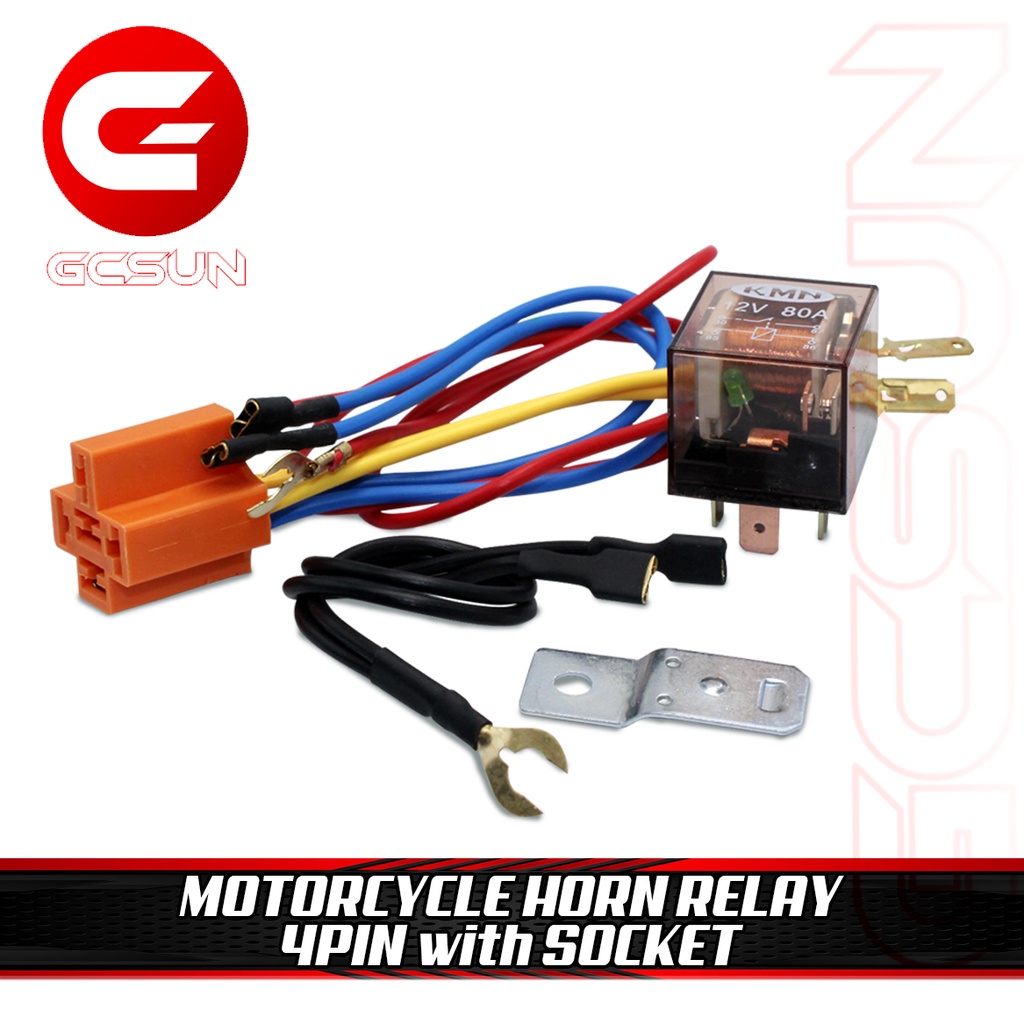 MOTORCYCLE HORN/LED RELAY KMN UNIVERSAL 4PINS /5PINS (MINI DRIVING ...