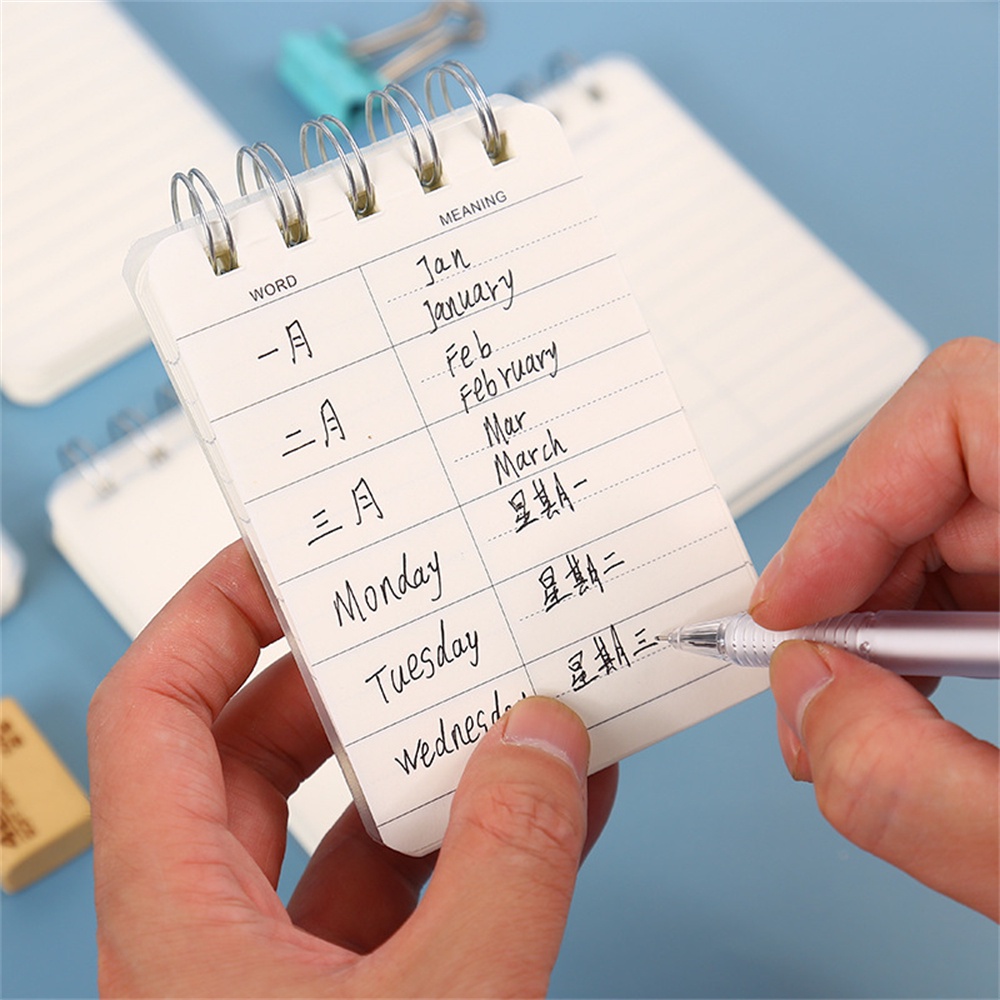 A7 Pocket Notebook Portable Notebook Student Todo Notepad PP Clear ...